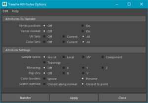 【MAYA】Transfer Attributeで頂点や法線、UVを転送して作業を早く進めよう！ | 【ワタオユム】MAYAやAfter Effects、Photoshop等映像制作ソフト自習ノート