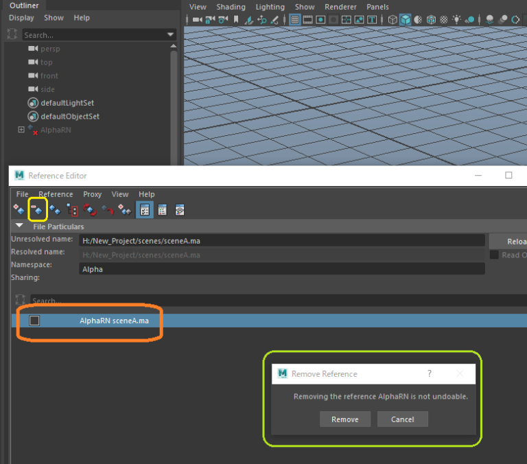 【MAYA】Reference Editor①リファレンスエディターの基本操作、データー量を軽くし扱いやすくする。 | 【ワタオユム】MAYAやAfter Effects、Photoshop等 ...